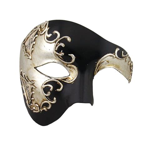 Burlesque Boutique Mens Half Face Mask Masquerade Phantom