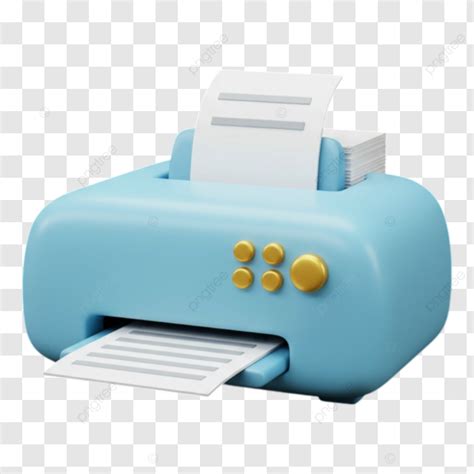 사무실 사용을위한 파란색 양식화 프린터 인쇄기 사무실 기술 3d 그림 Png 일러스트 및 이미지 에 대한 무료 다운로드 Pngtree