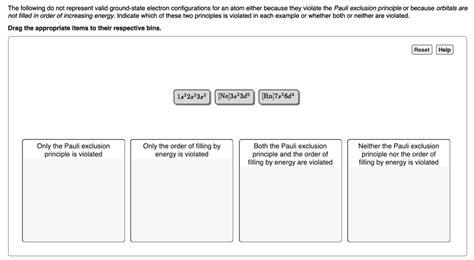 solved the following do not represent valid ground state lectron configurations for an atom