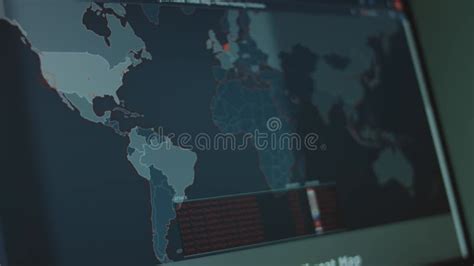 Monitoring Global Data Analytics In A Modern Workspace With Multiple Screens Displaying Real
