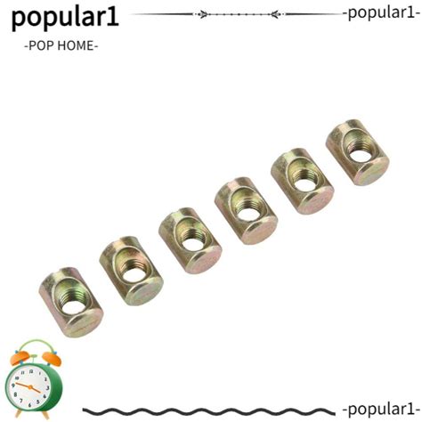 Popular 30pcs Cross Dowel Cabinet Connector Spring Loaded Furniture Barrel Nut Fasteners M6 X