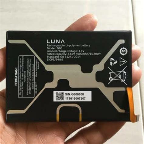 Jual Batre Baterai Luna G G Ram Batrai Battery Luna G G G G Original Mah