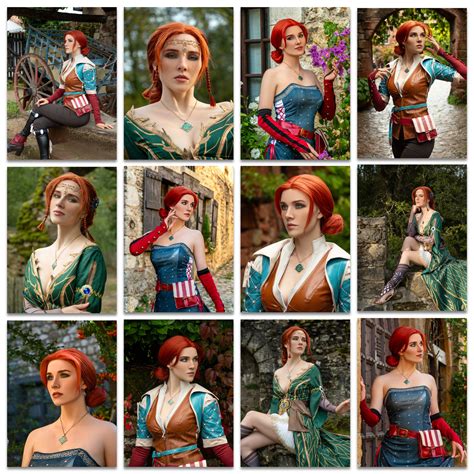 Triss Merigold Calendar Outfits A A Outside Usa Canada Etsy