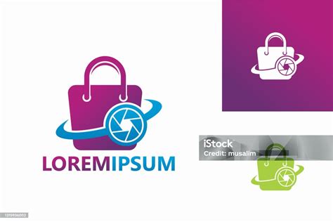 쇼핑 사진 로고 템플릿 디자인 벡터 엠블럼 디자인 개념 창조적 인 기호 아이콘 개념에 대한 스톡 벡터 아트 및 기타 이미지 개념 개념과 주제 겉창 Istock