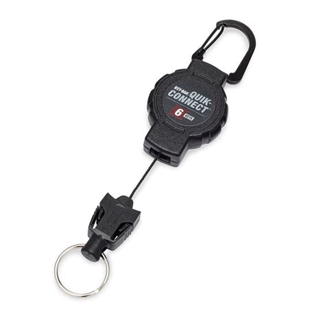 Key Bak Quik Connect 6 Key Capacity Key Management Removable And Retractable Keychain With