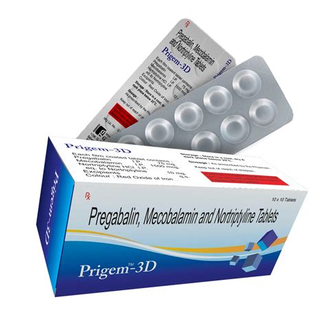 Pregabalin Mecobalamin Nortriptyline Tablets 75 Mg At ₹ 2600 Box In