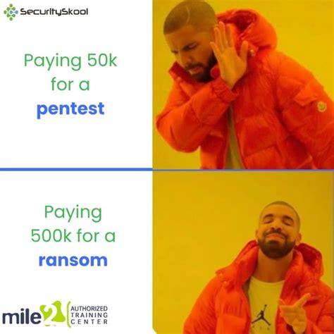 Securityskool On Linkedin Cybermeme Cybersecuritymemes Ransom