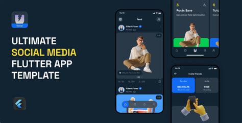 Utilmate Social Flutter App Template Flutter Media Code Market