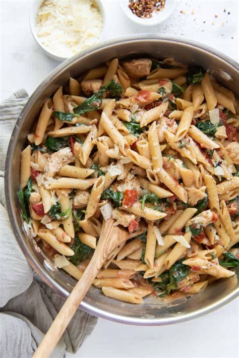 Tomato Spinach Chicken Pasta A Delicious And Nutritious Dish