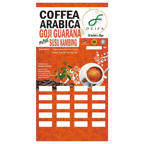 Deifa White Coffee Arabica Susu Kambing Papan Shopee Malaysia