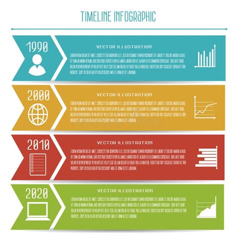 Infographic Vector Concept In Flat Design Style Timeline Template