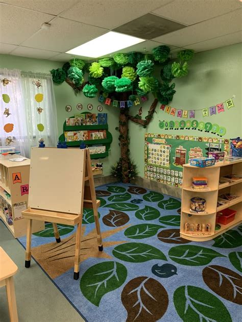 Forest Tree In Library Area Preschool Classroom Decor Kindergarten