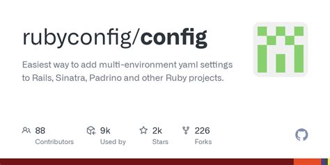 Github Rubyconfigconfig Easiest Way To Add Multi Environment Yaml Settings To Rails Sinatra
