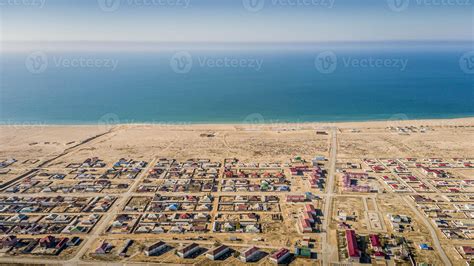 Caspian Sea Coast Stretches Along Fort Shevchenko In Mangystau Province