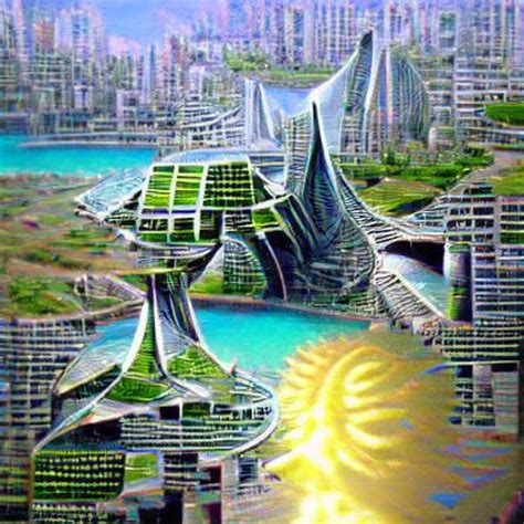 Technocracy Utopia Solarpunk Ai Generated Artwork Nightcafe Creator