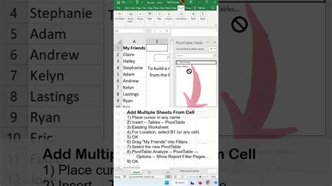 How To Create Multiple Worksheets From A List Of Cell Values Excel