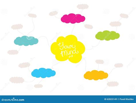 Mindmap Hand Drawn Scheme Infographic Design Cartoon Vector