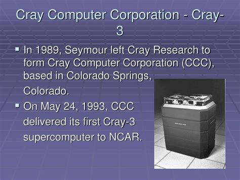 Ppt Seymour Cray Supercomputers Powerpoint Presentation Free Download Id 4001989