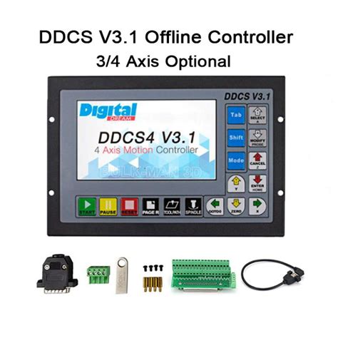 Ddcs V3 1 Offline Cnc Controller 3 4 Axis Bulk Man 3d