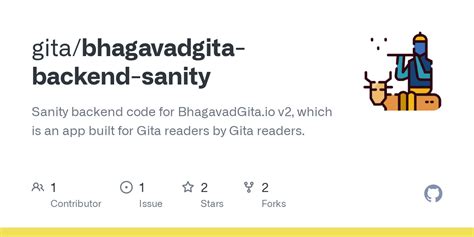 Github Gitabhagavadgita Backend Sanity Sanity Backend Code For V2 Which Is
