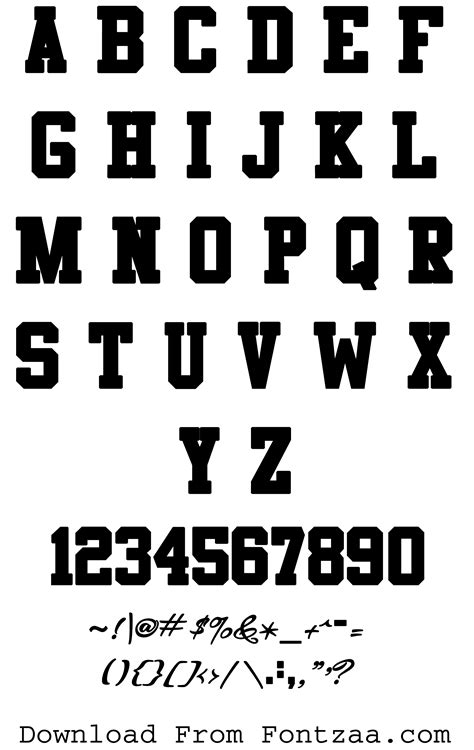 Athletic Font Fontzaa Exclusive Fonts Library