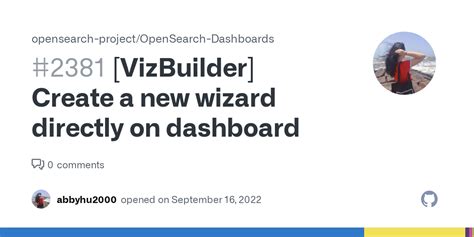 Vizbuilder Create A New Wizard Directly On Dashboard · Issue 2381 · Opensearch Project