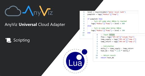 Anyviz Universal Cloud Adapter 21 Now With Lua Scripting For Local Logic And Data