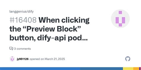 When Clicking The Preview Block” Button Dify Api Pod Error Max Retries Exceeded With Url Gpt