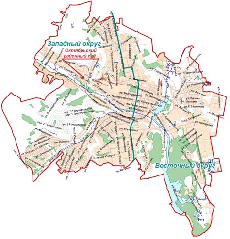 Районы Белгорода – список с границами на карте, описание