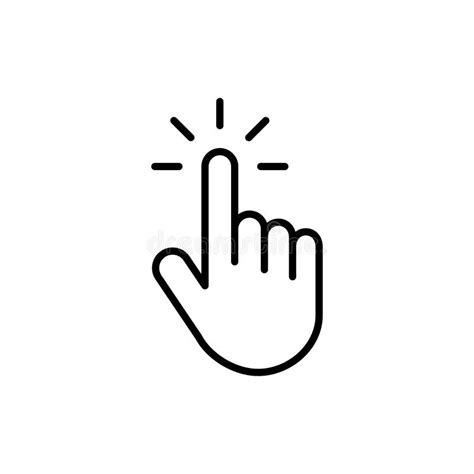 Hand Cursor Icon Cursor Icon Vector Hand Cursor Icon Click Stock Vector Illustration Of