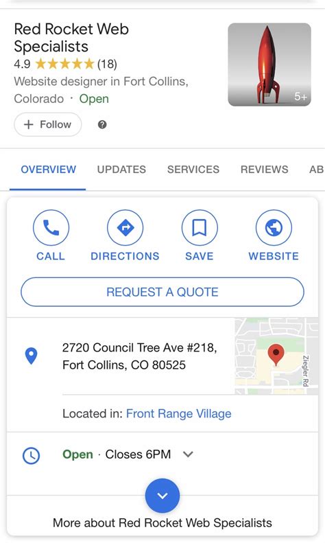 adding the request a quote button to your gmb listing