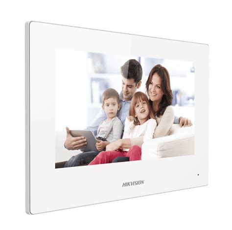 DS-KH6320-WTE1-W WHITE IP Video Intercom Pro Indoor Station with 7-Inch ...