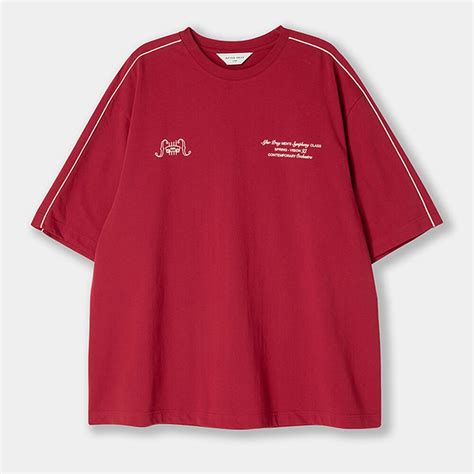 풋볼 클럽 로고 티셔츠 레드 감도 깊은 취향 셀렉트샵 29cm