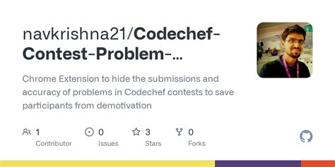 Github Navkrishna21codechef Contest Problem Statistics Hider Chrome