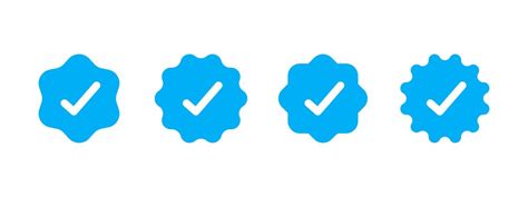 Premium Vector Verified Badge Profile Set Social Media Account Verification Icon Blue Check