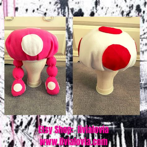 Mushroom Hat Toadstool Hat Toadette Hat Toadstool Costume Toadette