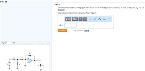 Solved Determine The Closed Loop Voltage Gain Of The Circuit Chegg