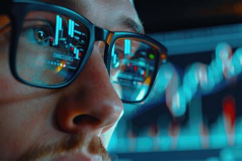 Crypto Trader Analyzing Stock Market Data On Computer Screen Premium