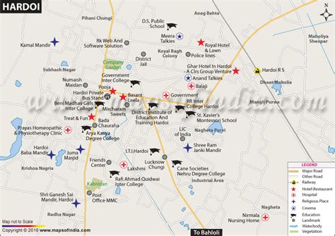 Hardoi City Map