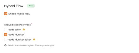 Implement Login Using The Oidc Hybrid Flow Asgardeo