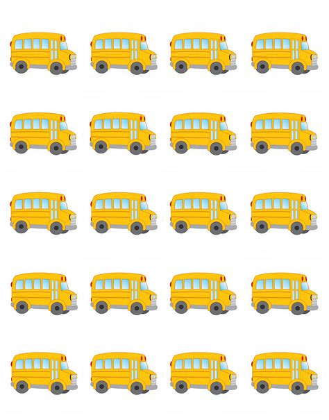 School Bus Stickers Tcr5651 Teacher Created Resources