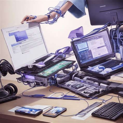 Premium AI Image Background Business Woman Technology Man Tree Book Laptop Concept Brain