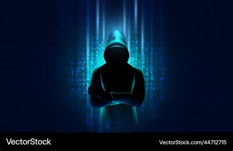 Abstract Hacker Concept Steals Information From Vector Image