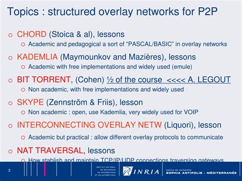Ppt P2p “structured Overlay Networks For Peer To Peer Systems