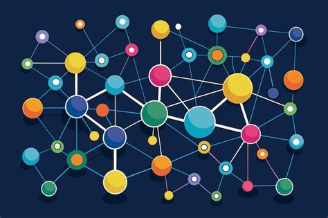 Premium Vector Network Of Interconnected Nodes And Pathways