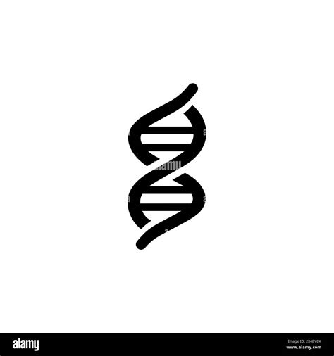 Dna Flat Vector Icon Simple Solid Symbol Isolated On White Background