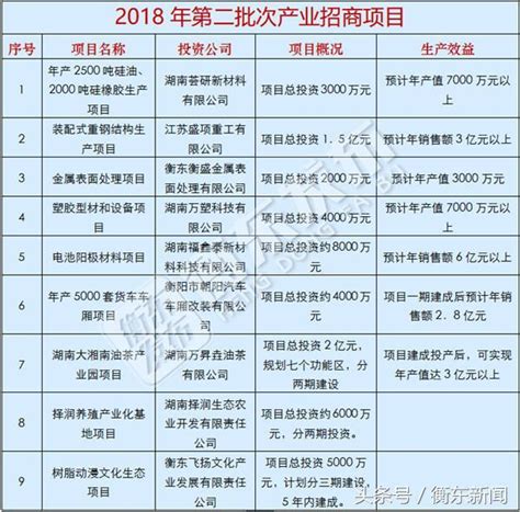 衡東縣舉行2018年第二批次產業招商項目集中簽約 2018年第二波——9個項目集中簽約總投資67億元！ 每日頭條