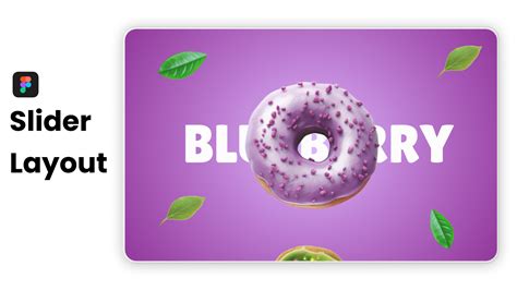 Donuts Slider Layout Figma