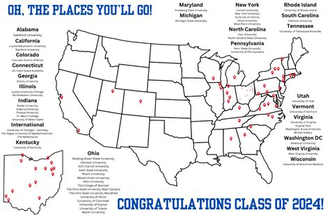 Class Of 2024 College Map The Explorer