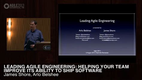 Leading Agile Engineering Helping Your Team Improve Its Ability To Ship Software Agile Alliance